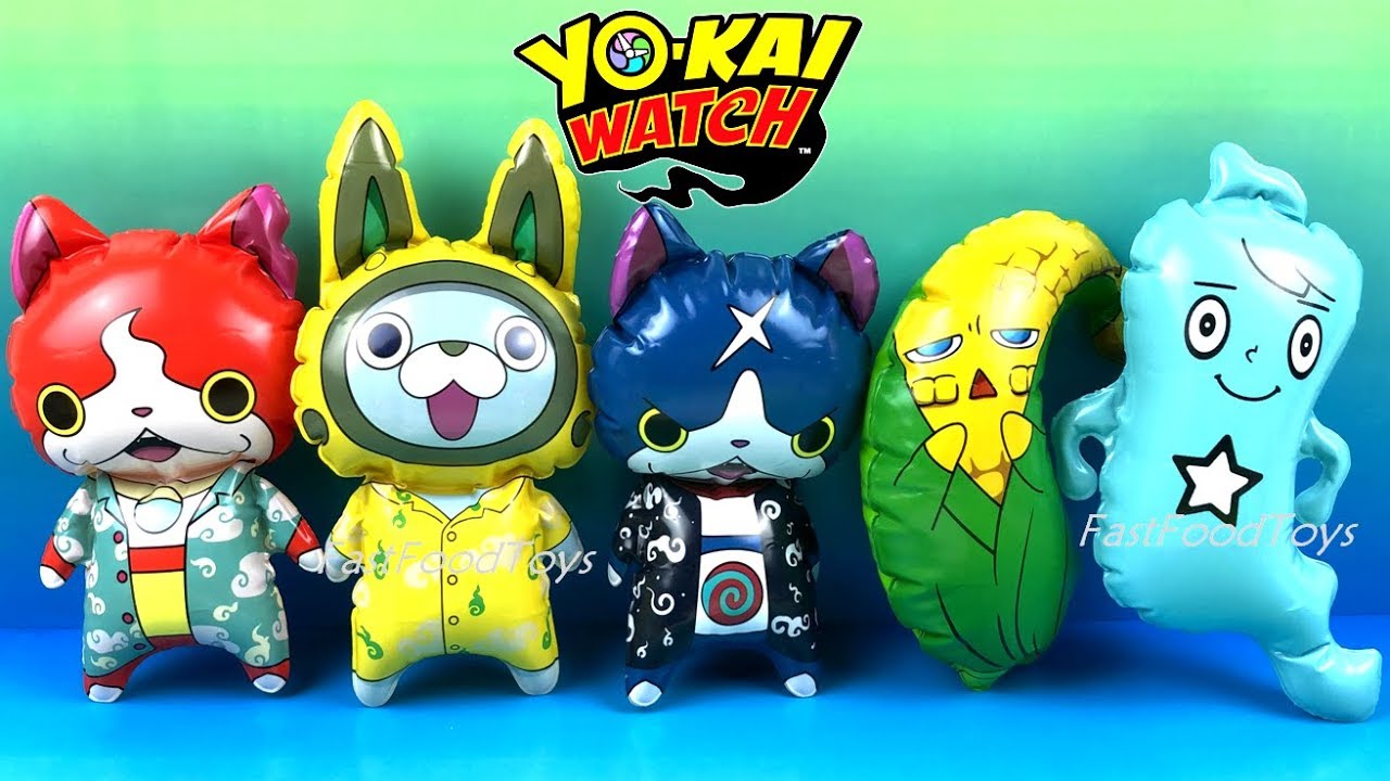 YO-KAI WATCH FULL SET VENDING MACHINE TOYS BLOW UP DOLLS McDONALD’S ...